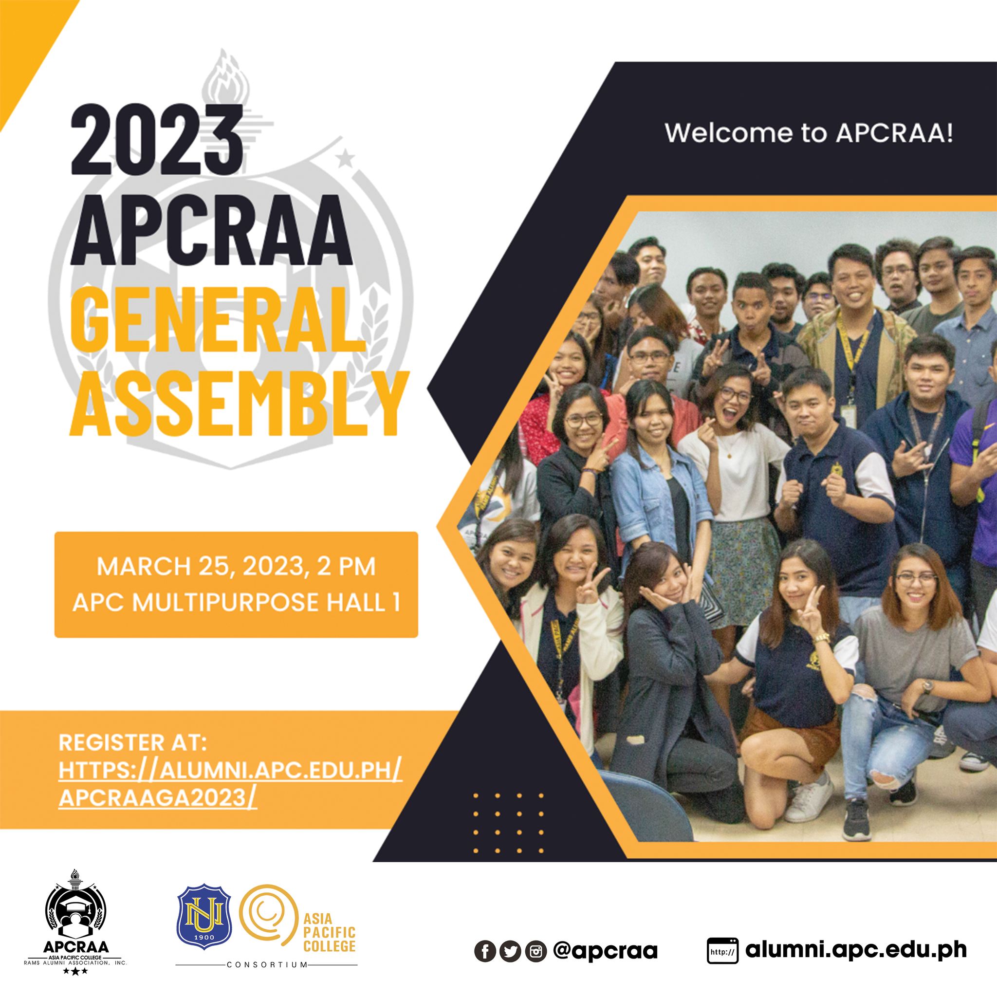 2023 APCRAA General Assembly registration form – APC Rams Alumni ...